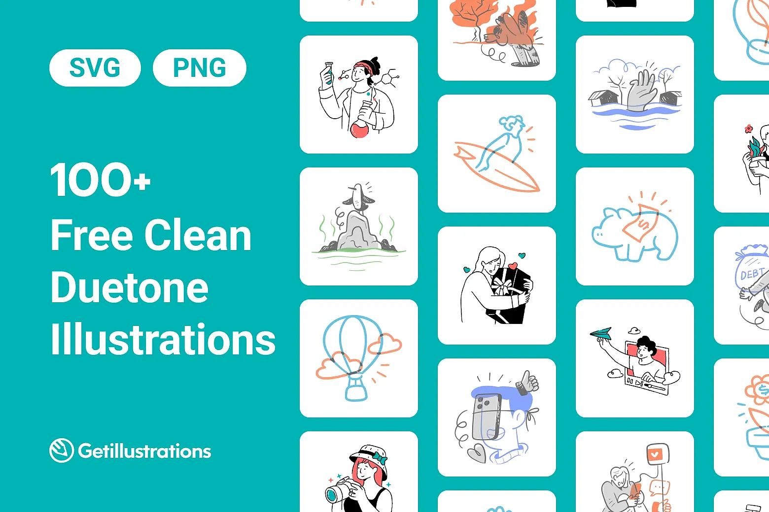 100 Free Minimal Line Illustrations: 3 Clean Vector Packs | Eagle Community