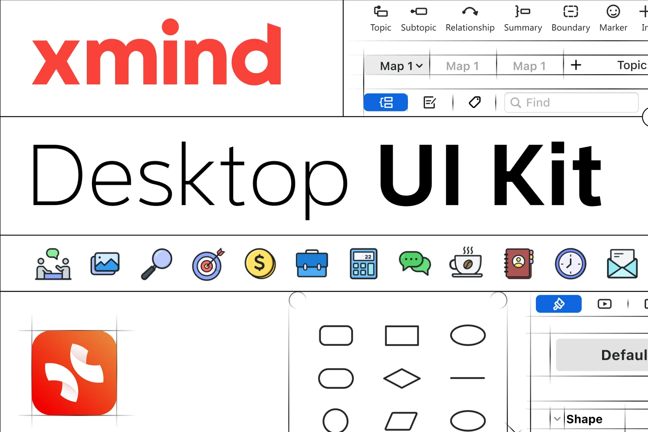 Xmind开源桌面版UI设计 | Eagle 资源社区