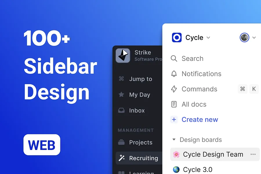 A Guide to UI Design: 100+ Innovative Sidebar Examples | Eagle Community A Guide to UI Design: 100+ Innovative Sidebar Examples | Eagle Community