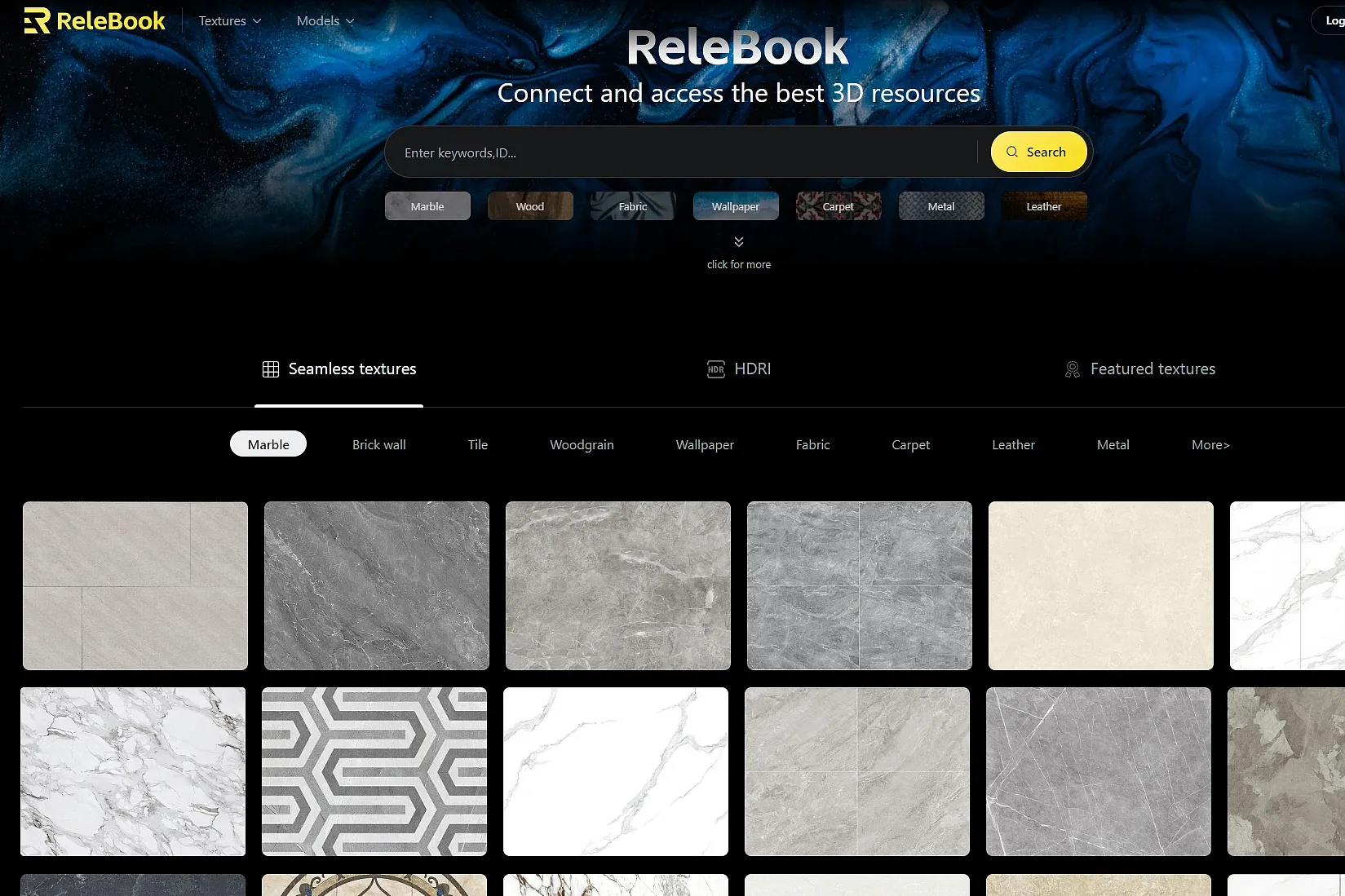 Relebook | 3D Textures library for 3D model and graphic desi | Eagle ...